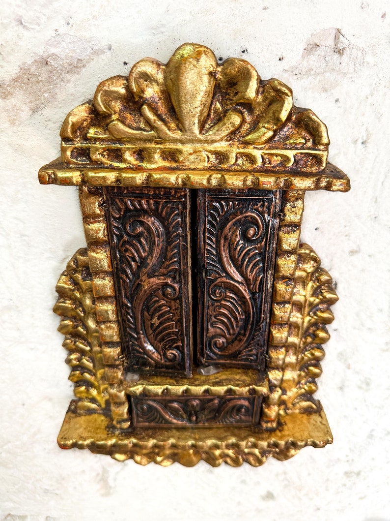 Colonial Altarpiece • 11.81" X 8.66" • Impressive Peruvian Handmade ...