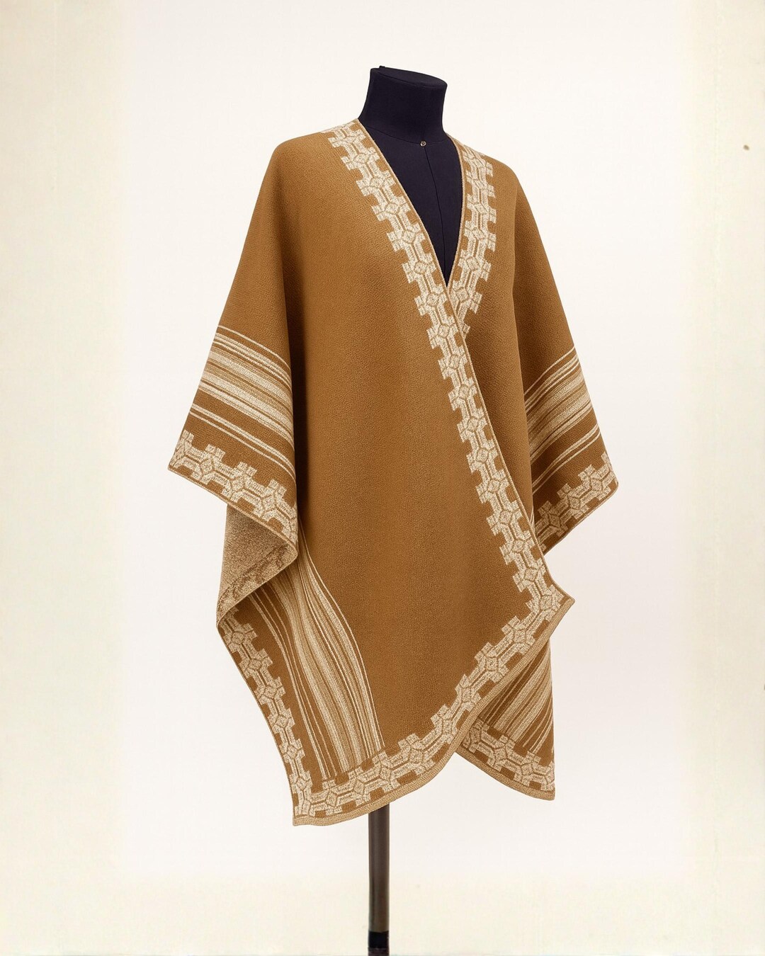 Andean Poncho • Winter Cape • Sustainable Fashion • Handmade Poncho ...