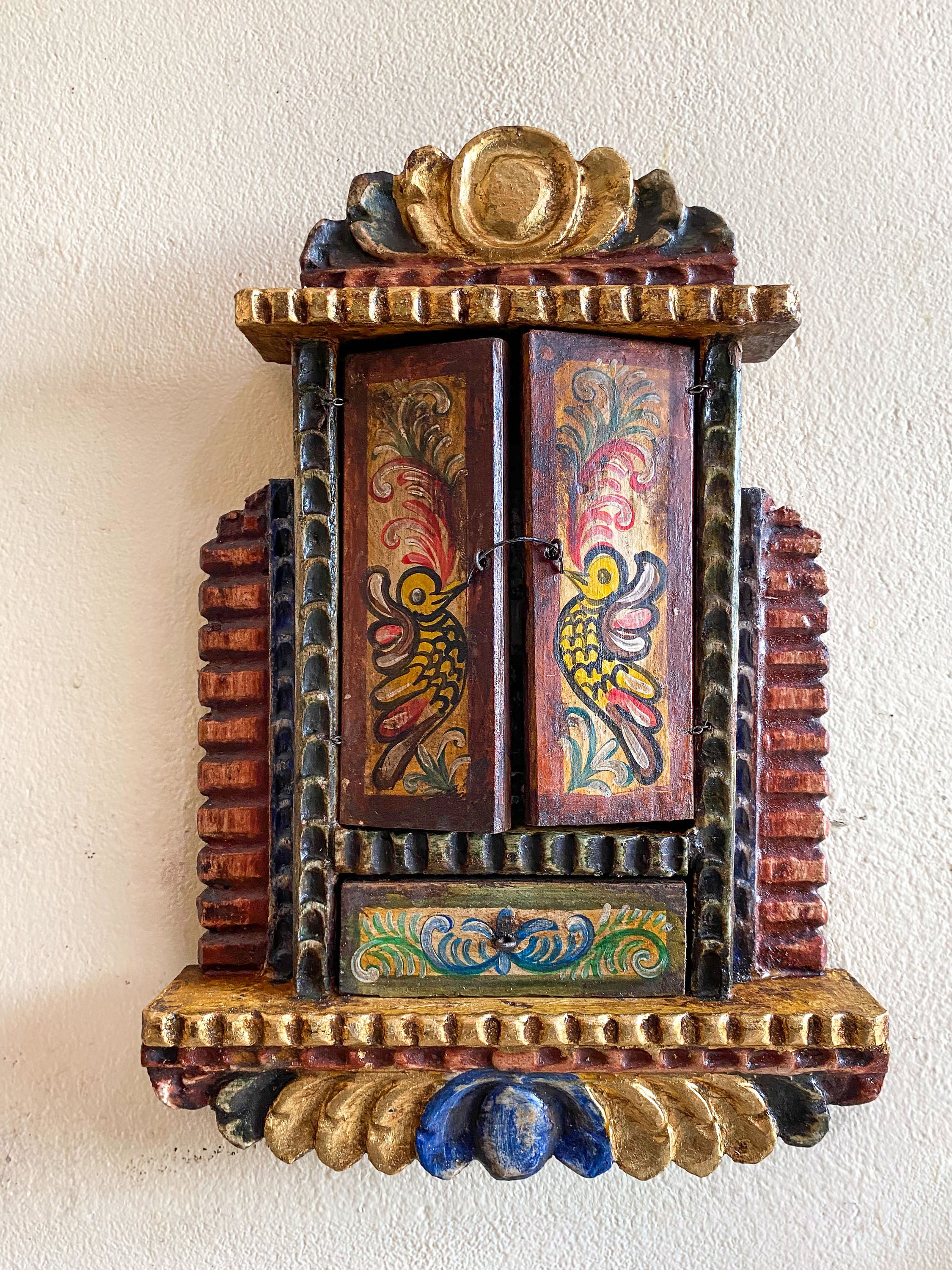 Retablo Colonial Original de Escuela Cusqueña Hermosa peruana hecha a ...