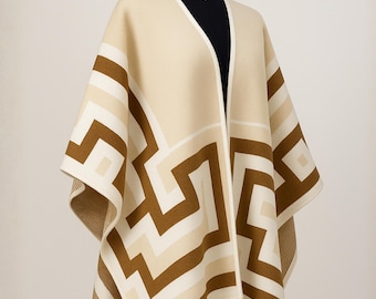 Peruvian Poncho Alpaca • Winter Cape • Sustainable Fashion • Handmade ...