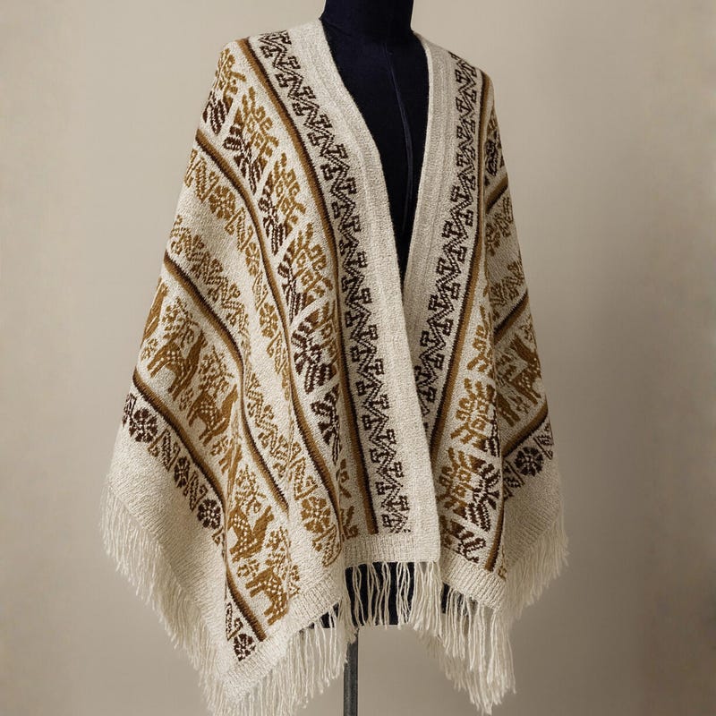 Peruvian Poncho - Etsy