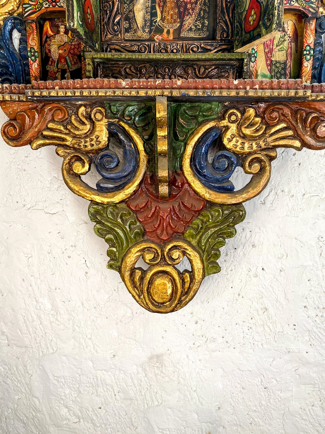 Hermoso retablo colonial tallado en madera de cedro Hecho a | Etsy