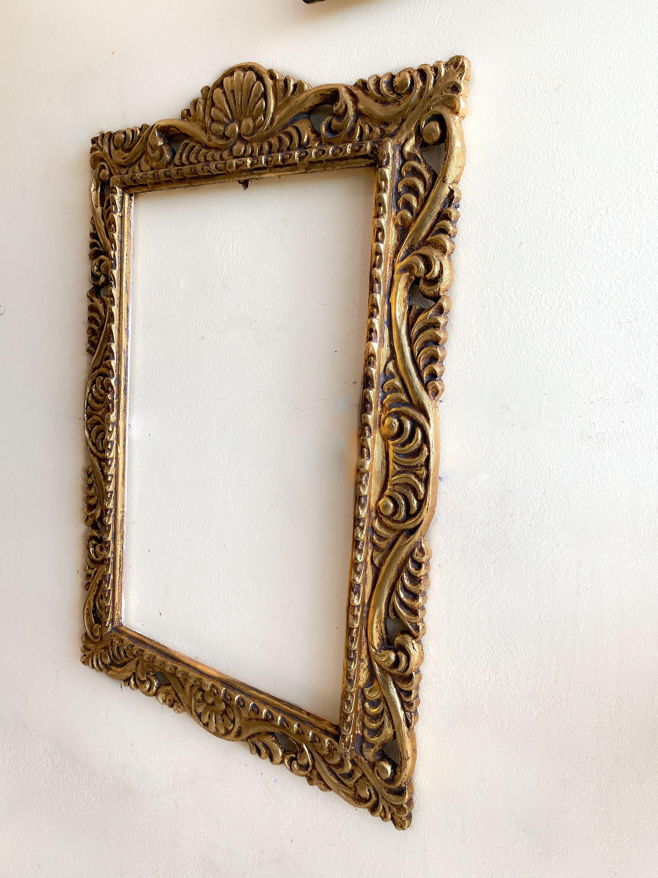 Elegant Wooden Frame Peruvian Colonial Style Wooden Frame Colonial Art ...