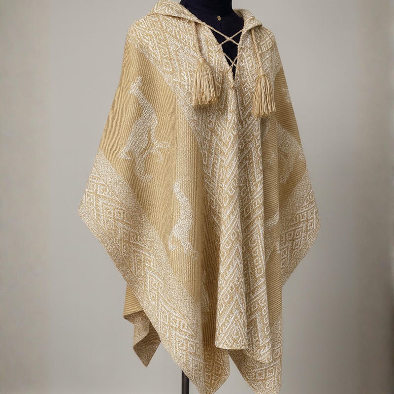Alpaca Poncho Woven - Etsy