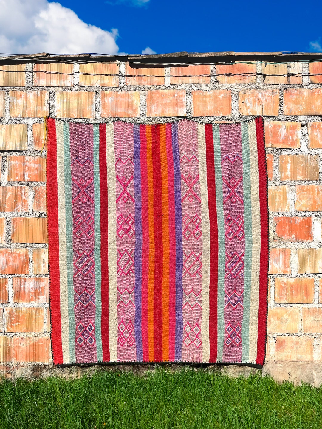 Handmade Home Decor Rug Wool Carpet Peruvian Frazadas Textile Wool Peru ...