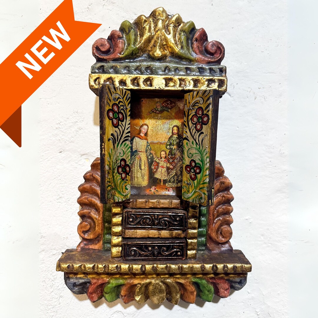 Peruvian Wall Art • Wooden Decor • Peruvian Hand Carved • Colonial ...