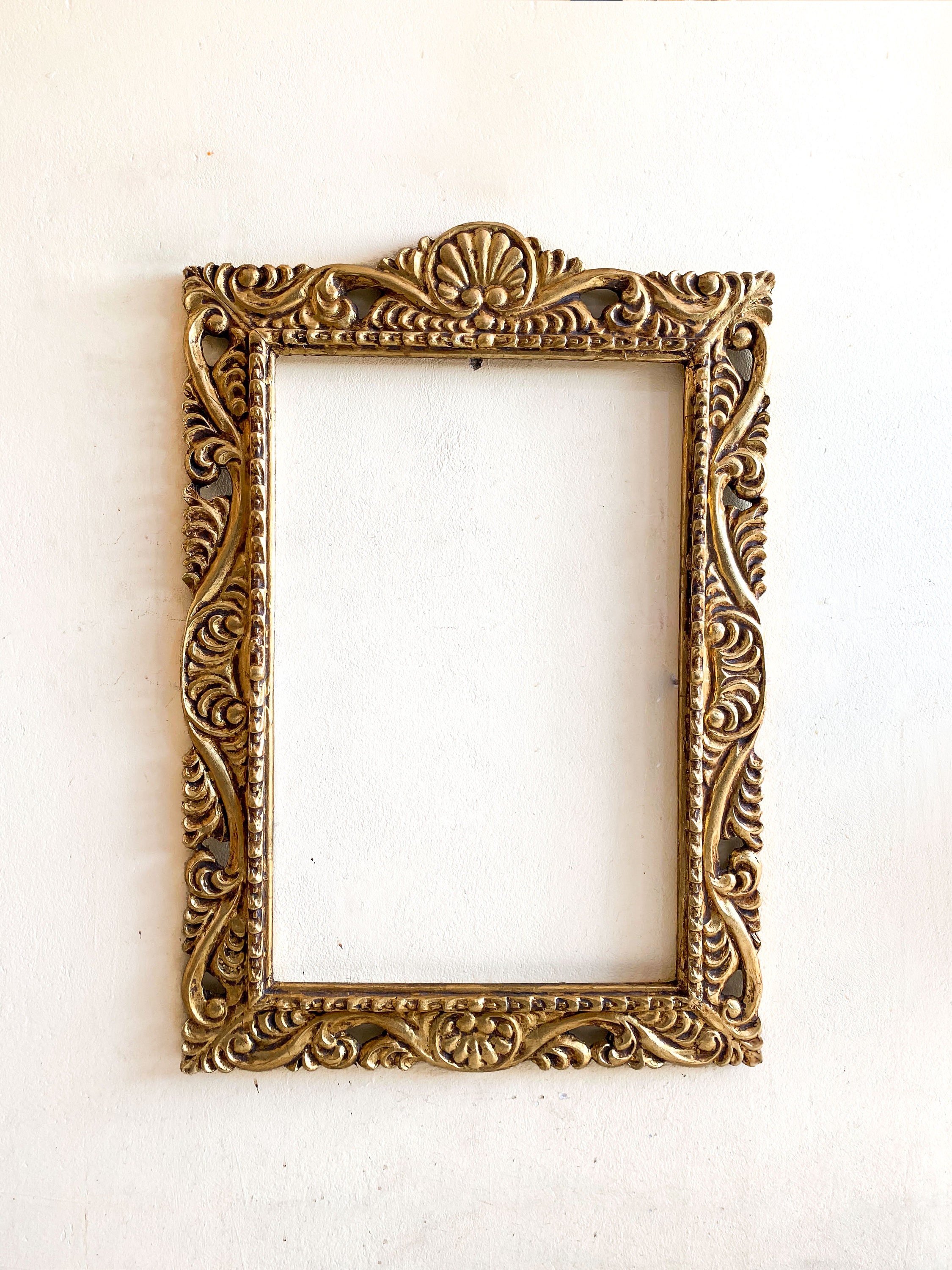 Elegant Wooden Frame Peruvian Colonial Style Wooden Frame Colonial Art ...