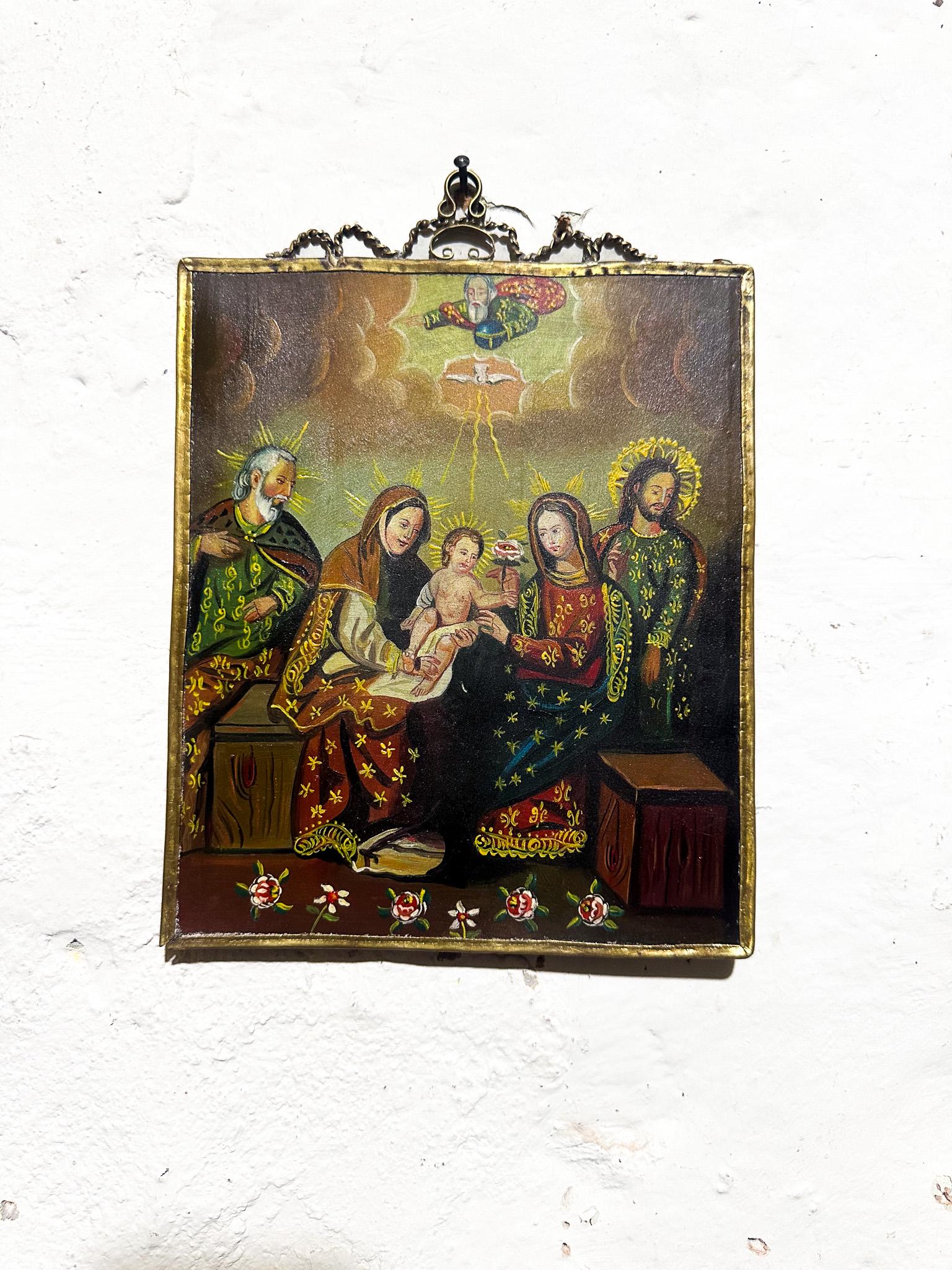 Authentic Colonial Painting of Cusquenian School • Colonial Painting ...