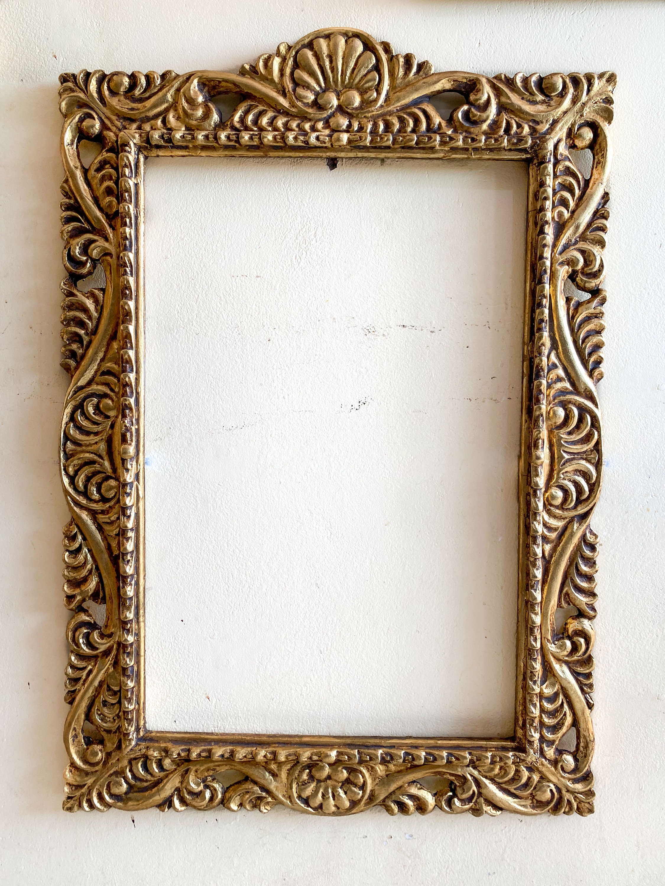 Elegant Wooden Frame Peruvian Colonial Style Wooden Frame Colonial Art ...