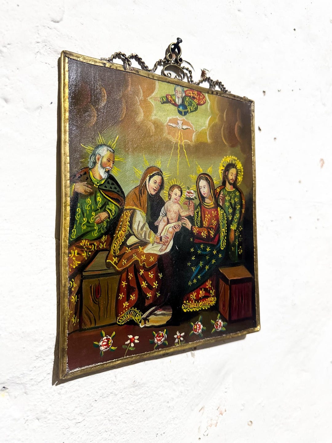 Authentic Colonial Painting of Cusquenian School • Colonial Painting ...