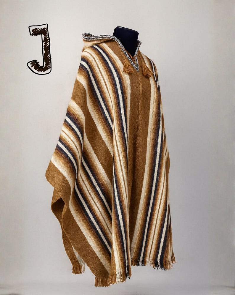 A L P A C A P O N C H O S • Handmade Alpaca Ruana • Peruvian Wool ...