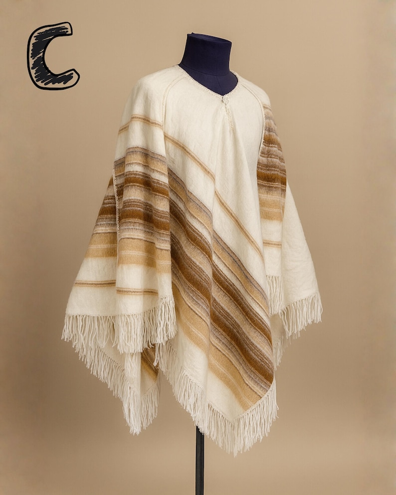 A L P A C A P O N C H O S • Handmade Alpaca Ruana • Peruvian Wool ...
