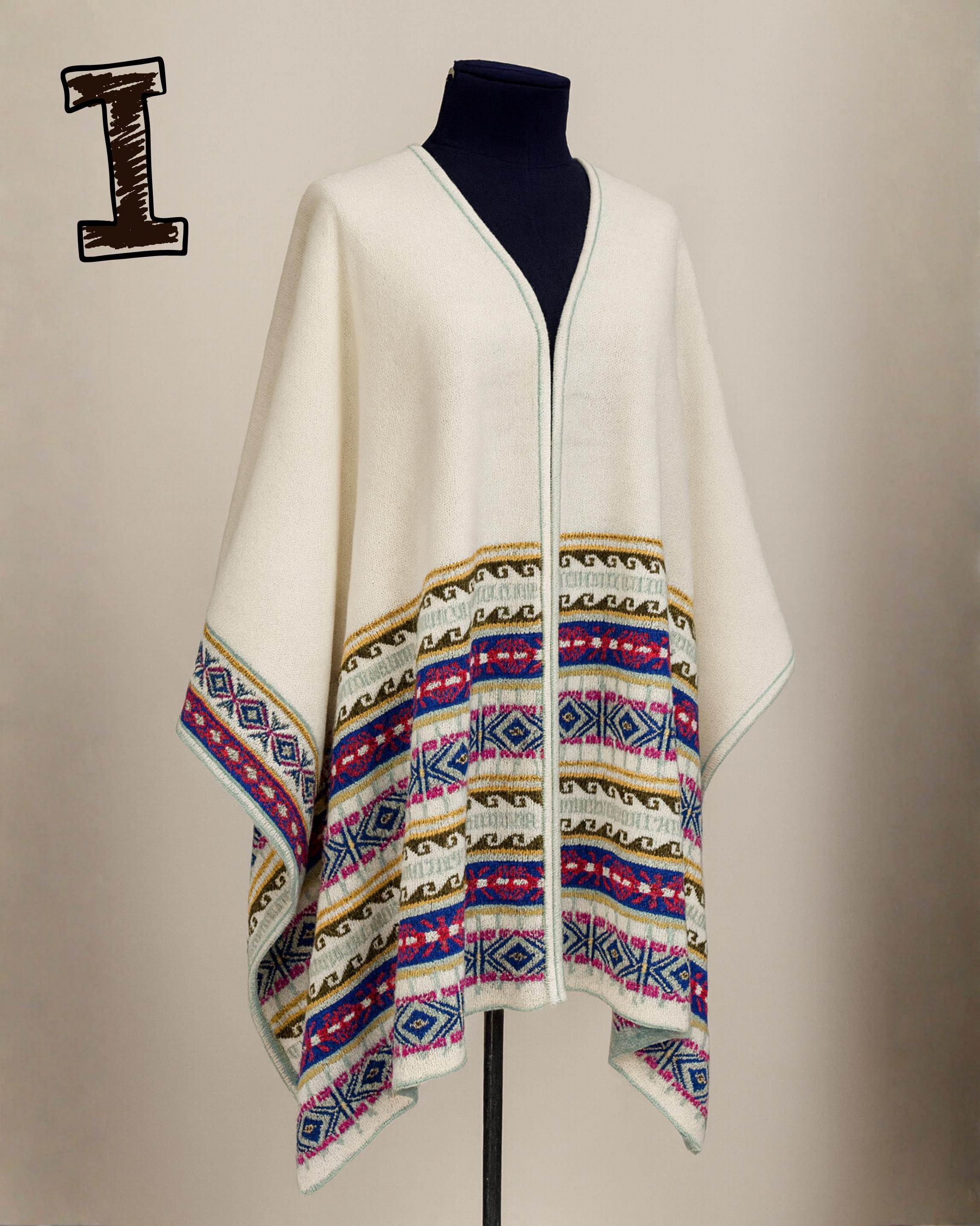 A L P A C A P O N C H O S • Handmade Alpaca Ruana • Peruvian Wool ...