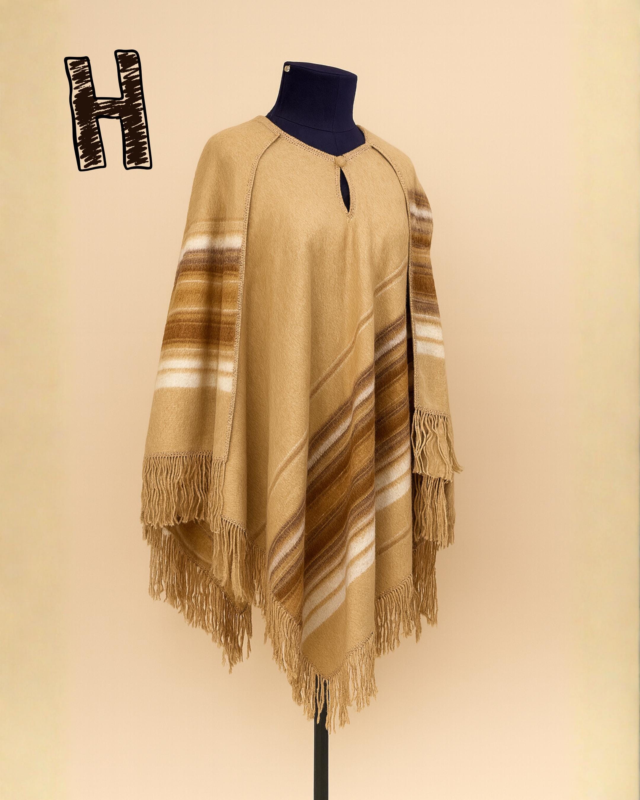 A L P A C A P O N C H O S • Handmade Alpaca Ruana • Peruvian Wool ...