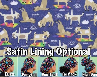 Goat Yoga Ponytail Scrub Cap for Women, Scrub Hat, Surgical Hat - Etsy