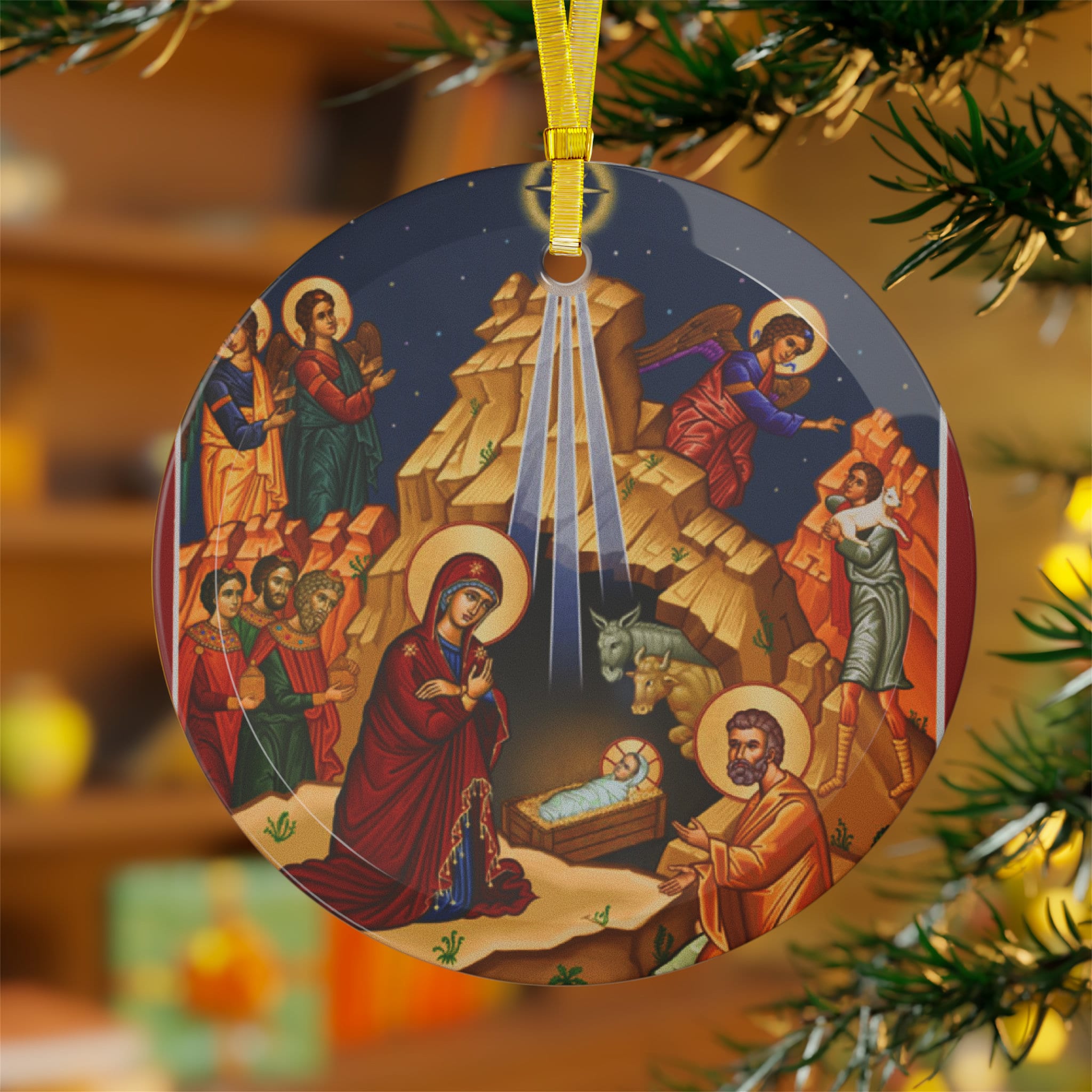 Orthodox Icon Ornament,christmas Ornament,nativity Ornament,christmas ...