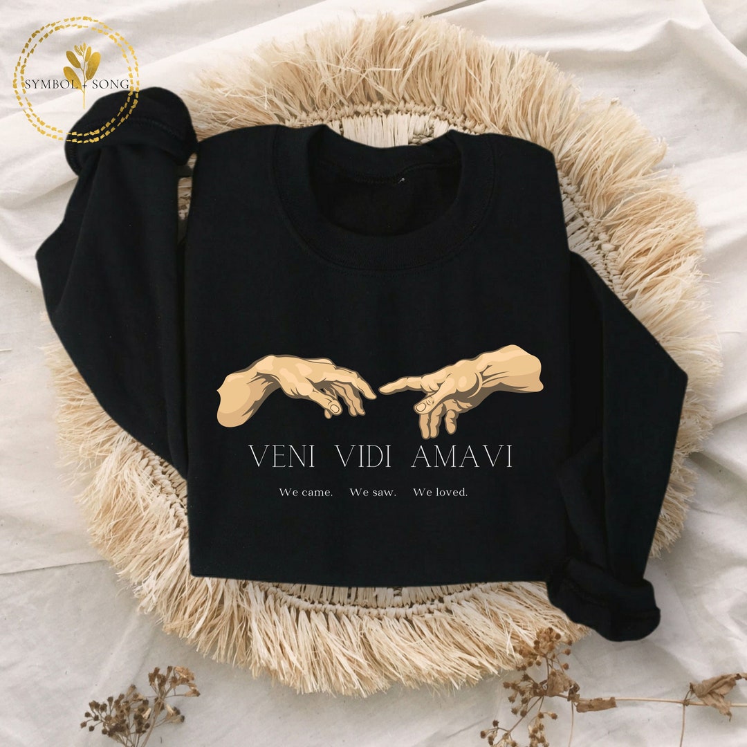 Veni Vedi Amavi Academia Clothing Poet Sweatshirt Reading - Etsy