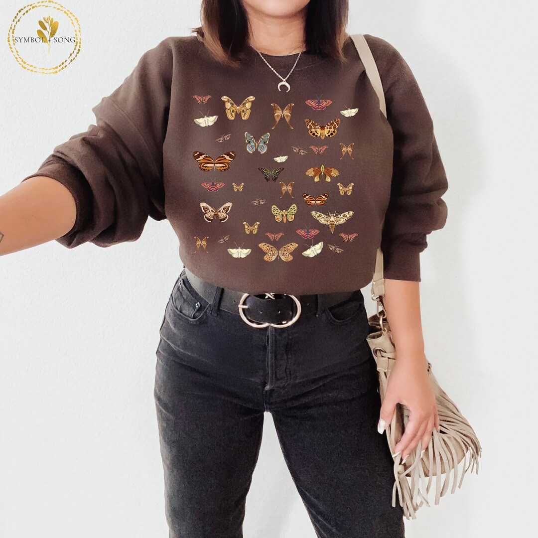 Vintage Moth Shirt, Forestcore,entomology, Insect Shirt, Moth ...