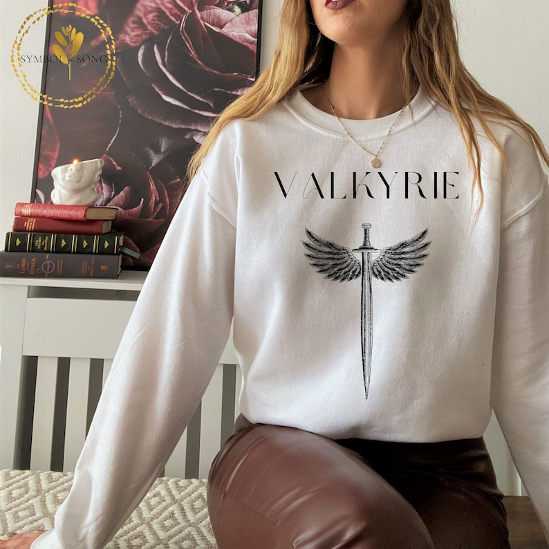 Valkyrie Sweatshirt, ACOSF Sweatshirt, ACOTAR Sweater, Nesta, A Court of Silver Flames, Cassian ...