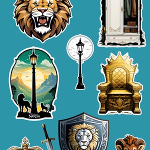 Chronicles of Narnia Printable Sticker Sheets Digital Product - Etsy