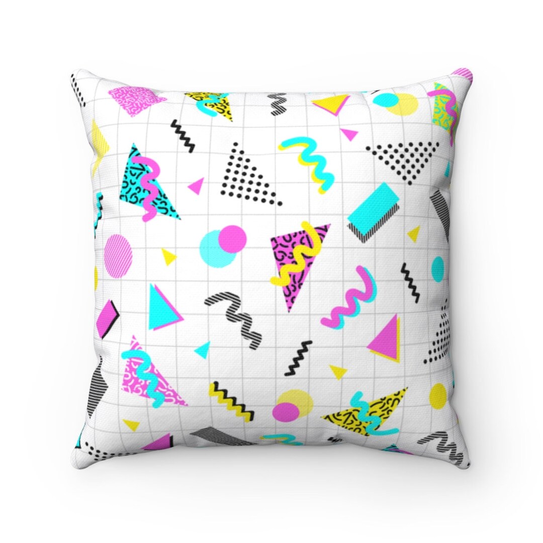 Pop Art Pillow, Colorful Pillow, Memphis Pillow, Accent Pillow ...