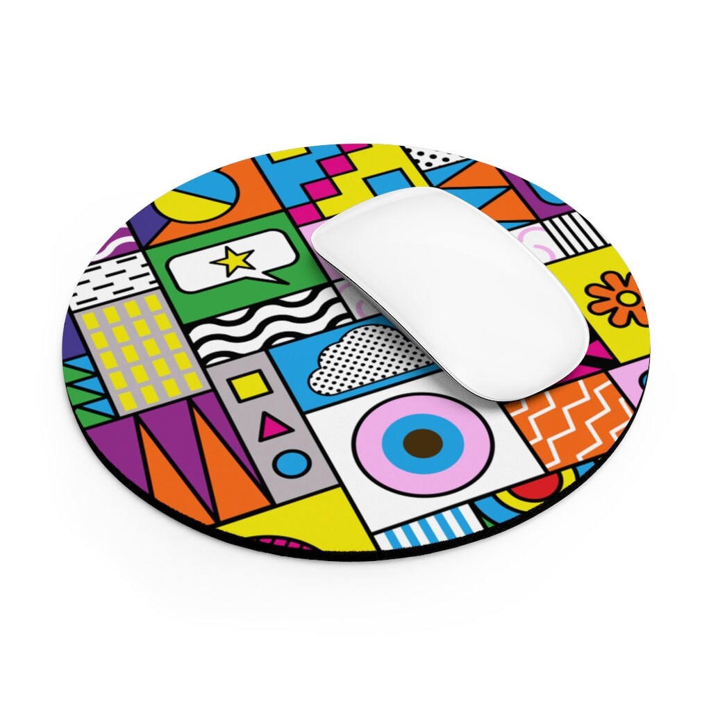 Popart Mousepad Cute Mouse Pad Retro Mouse Pad Pop Art - Etsy