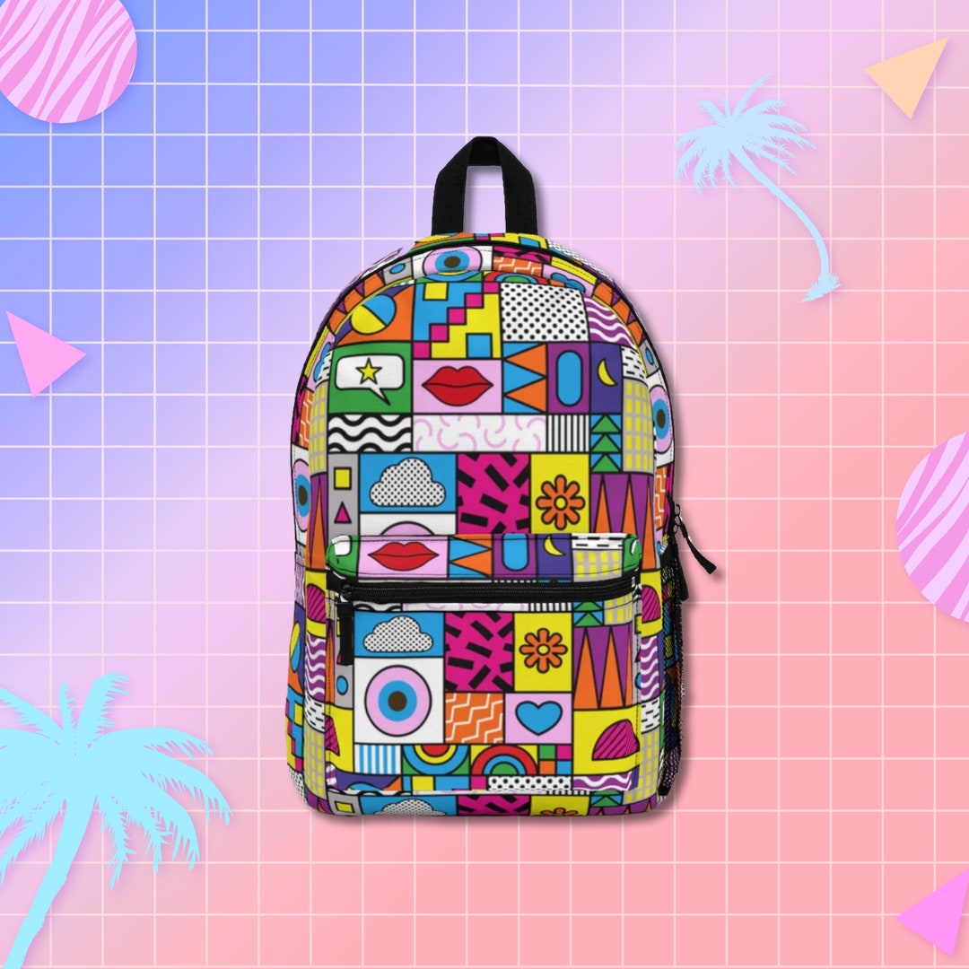 Cute Backpack, Art Backpack, Colorful Backpack, Pop Art Bag, Pop Art ...