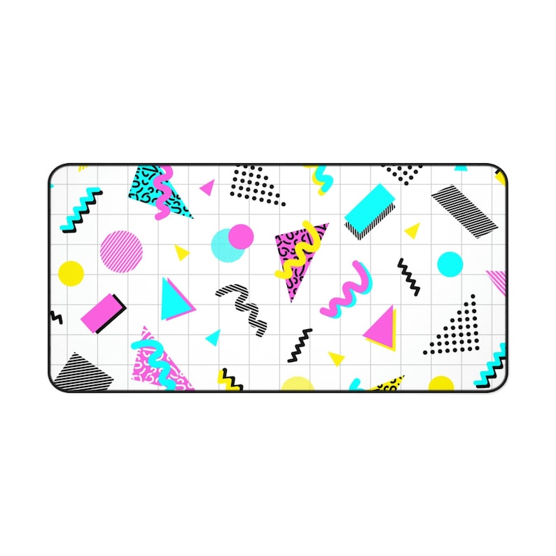Retro 80s Desk Mat Cute 90s Gaming Mouse Pad XXL - Etsy