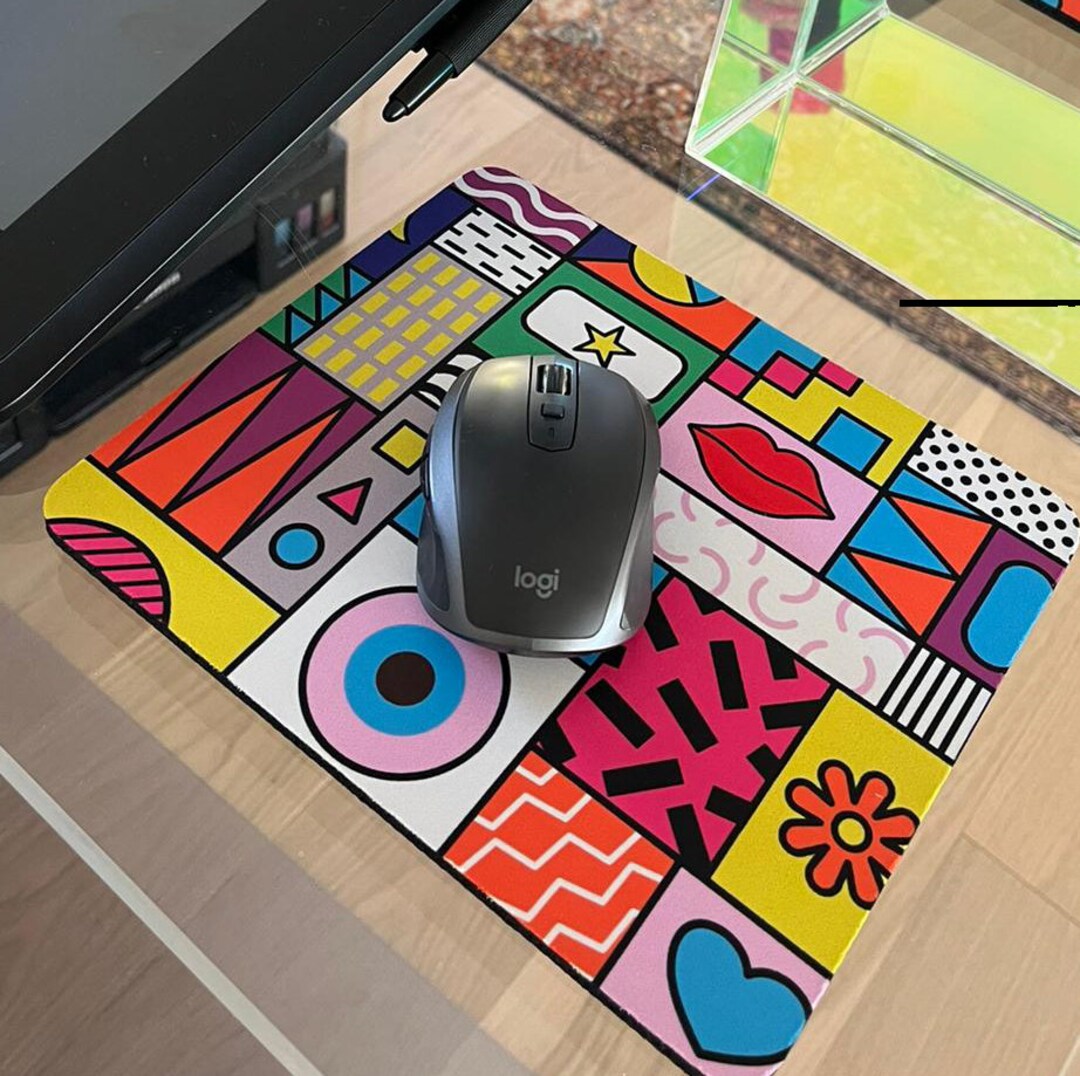Popart Mousepad, Cute Mouse Pad, Retro Mouse Pad, Pop Art Decor ...