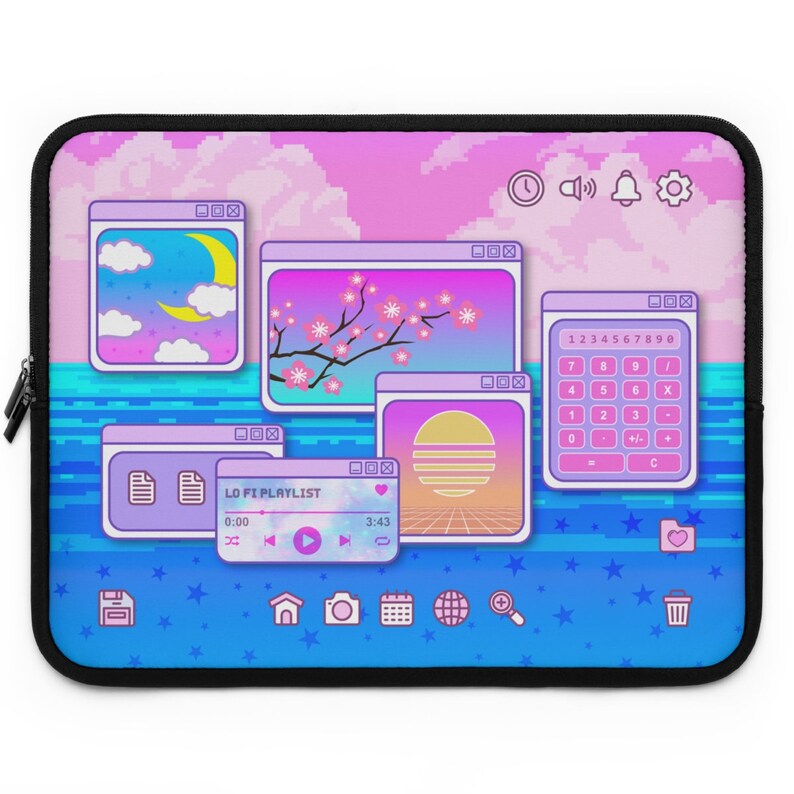 Kawaii Vaporwave Aesthetic Laptop Case Cute Retro Laptop - Etsy
