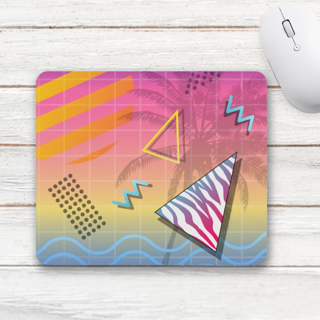 Synthwave Mouse Pad, Memphis Milano Mouse Pad, Vaporwave Mousepad ...
