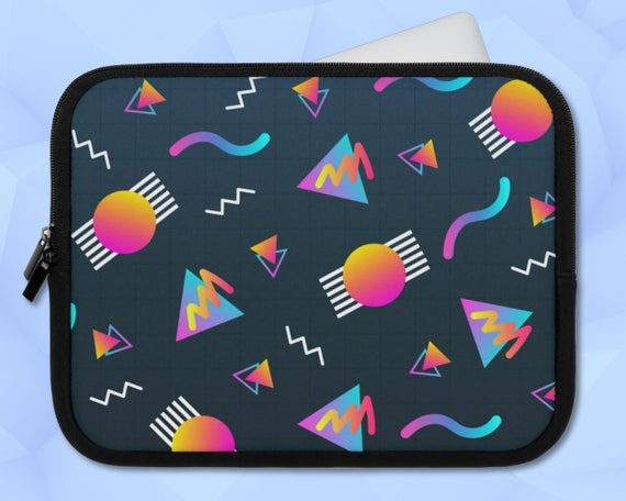 Retro Laptop Case Aesthetic Laptop Sleeve Memphis Design - Etsy