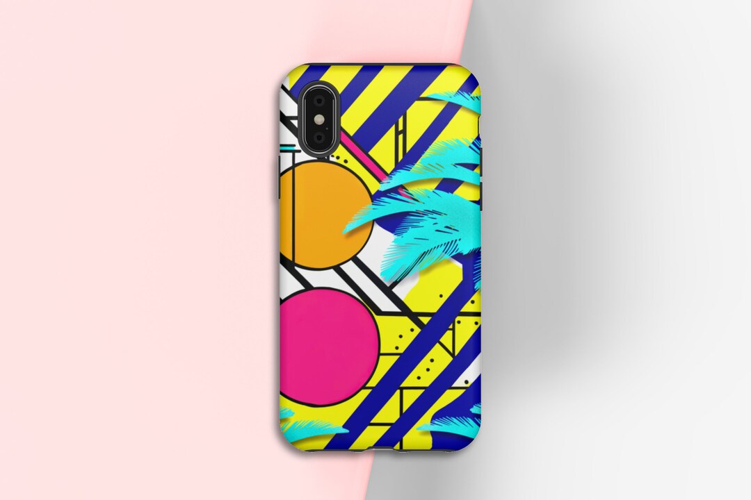 Pop Art Tough Phone Case Cover, Memphis Design, Bauhaus Pop Art ...