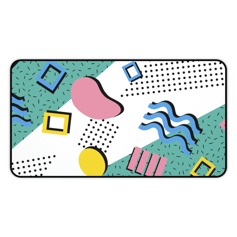 Retro 80s Desk Mat Cute 90s Gaming Mouse Pad Extra-large - Etsy