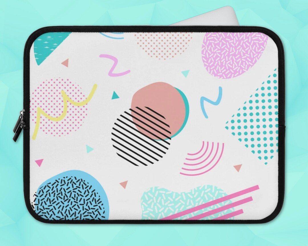 Aesthetic Laptop Sleeve, Memphis Milano Design, 80s Accessories, 80s ...