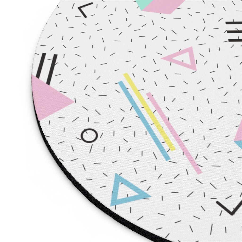 Retro Desk Mat, Pastel Desk Mat, Memphis Milano Design, 90s Nostalgia ...