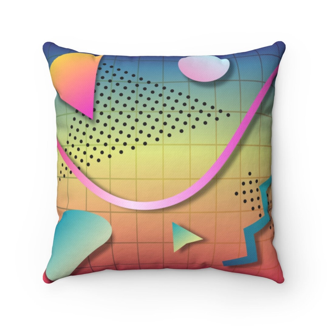 Memphis Pillow 80s Pillow 90s Inspired Pillow Synthwave - Etsy Österreich