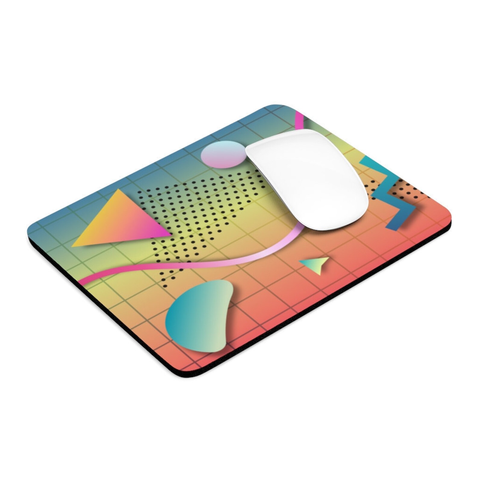 Synthwave Mouse Pad Memphis Milano Mouse Pad Vaporwave - Etsy