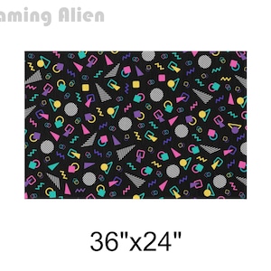 Retro Arcade Carpet, Indoor Outdoor, Memphis Design Area Rug, 80s 90s ...