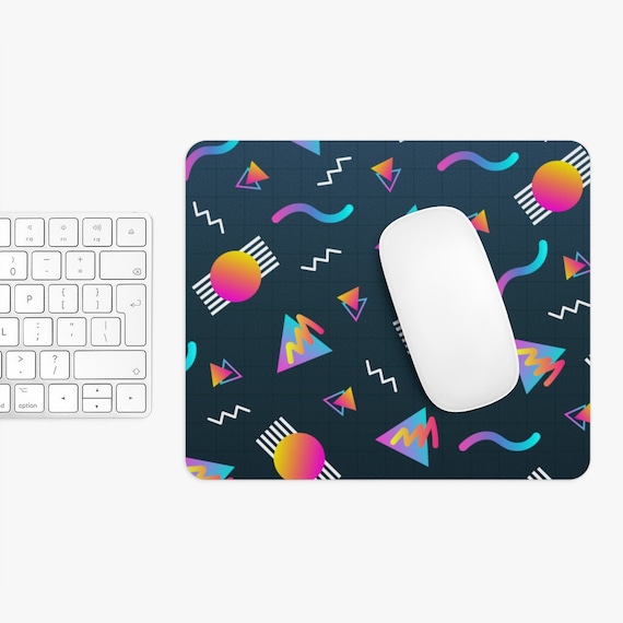 Synthwave Mouse Pad Memphis Milano Mouse Pad Vaporwave - Etsy