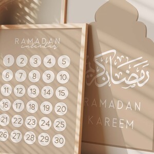 Ramadan Poster Set of 2 Ramadan Countdown Eid Ramadan Kareem Print ...