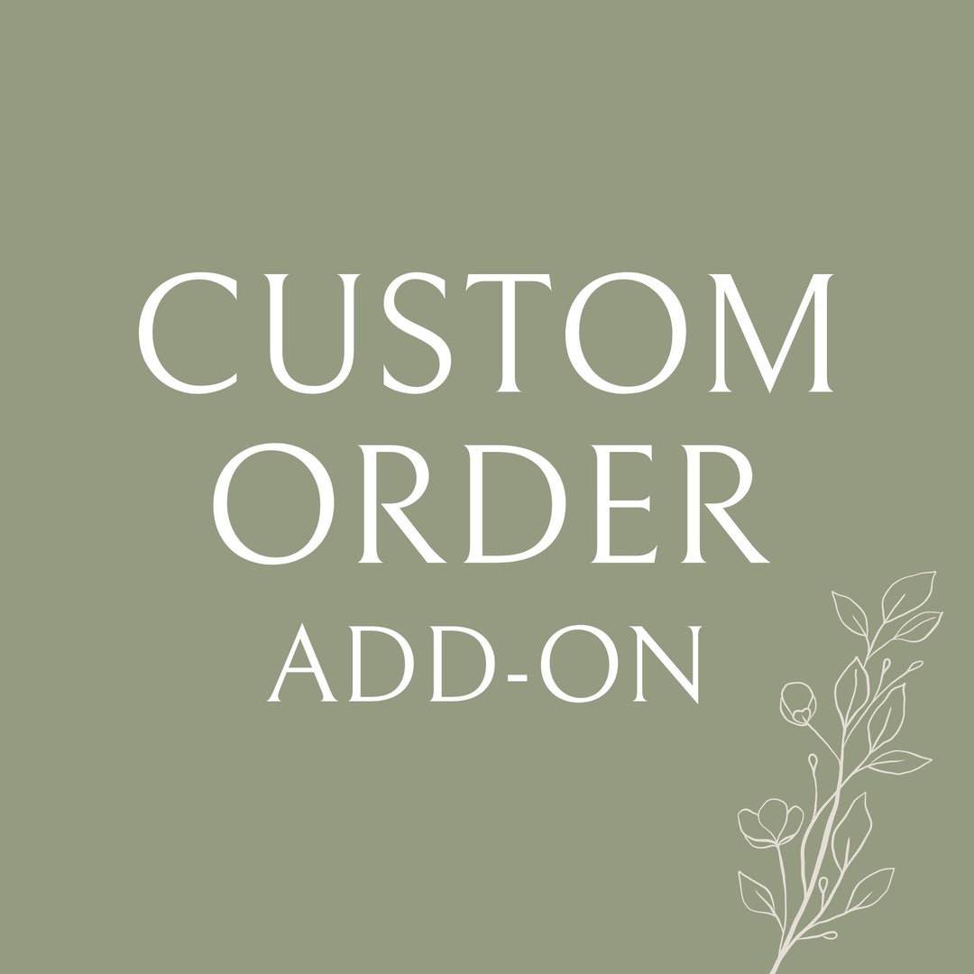 Custom Order Add-on for Sahr Paper Co - Digital Personalized Items - Etsy