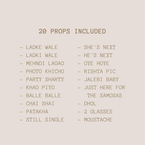 Desi Wedding Props Dholki Photobooth Props Pakistani Wedding Photo ...