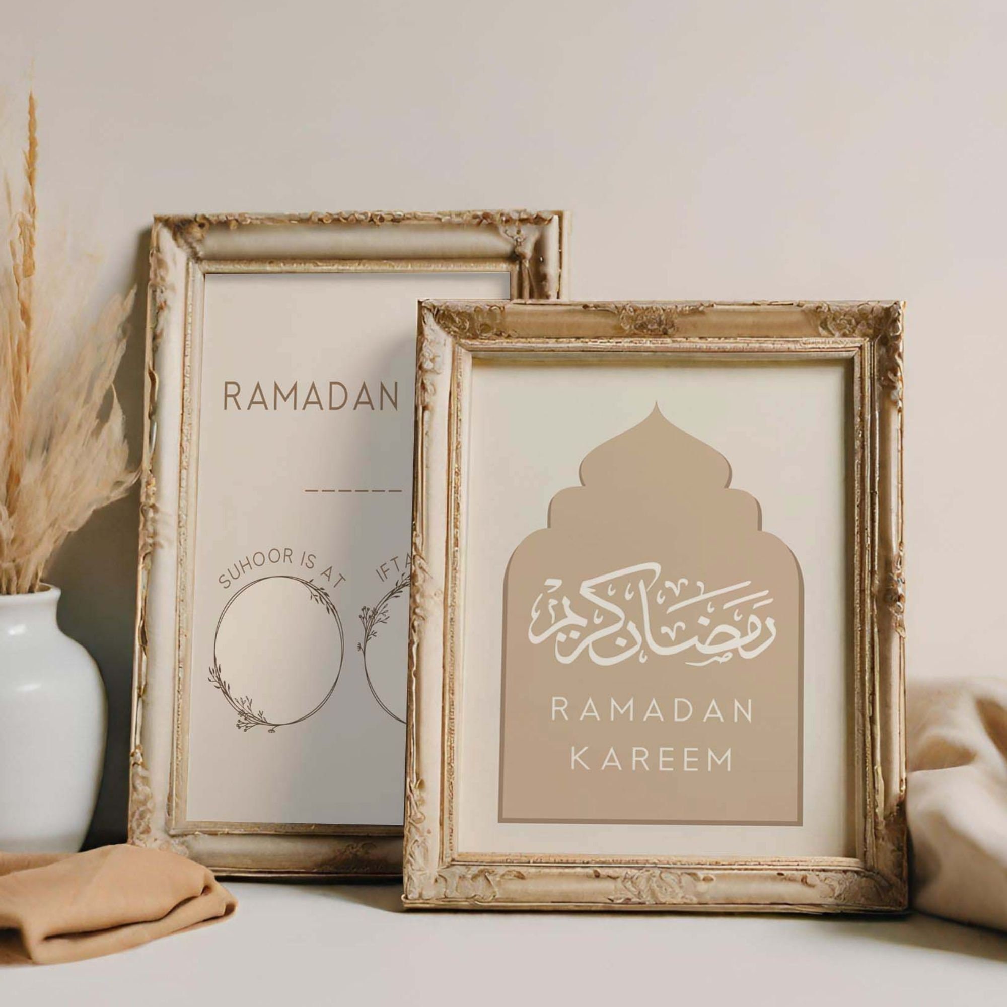 Printable Iftar Suhoor Time Ramadan Kareem Print Iftar Time Tracker ...