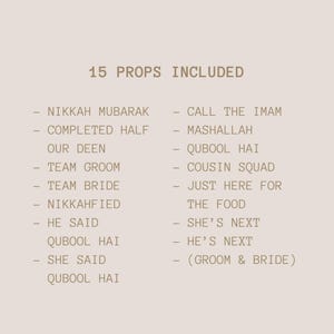 Customizable Nikkah Photobooth Props Template Nikah Decor Pakistani ...