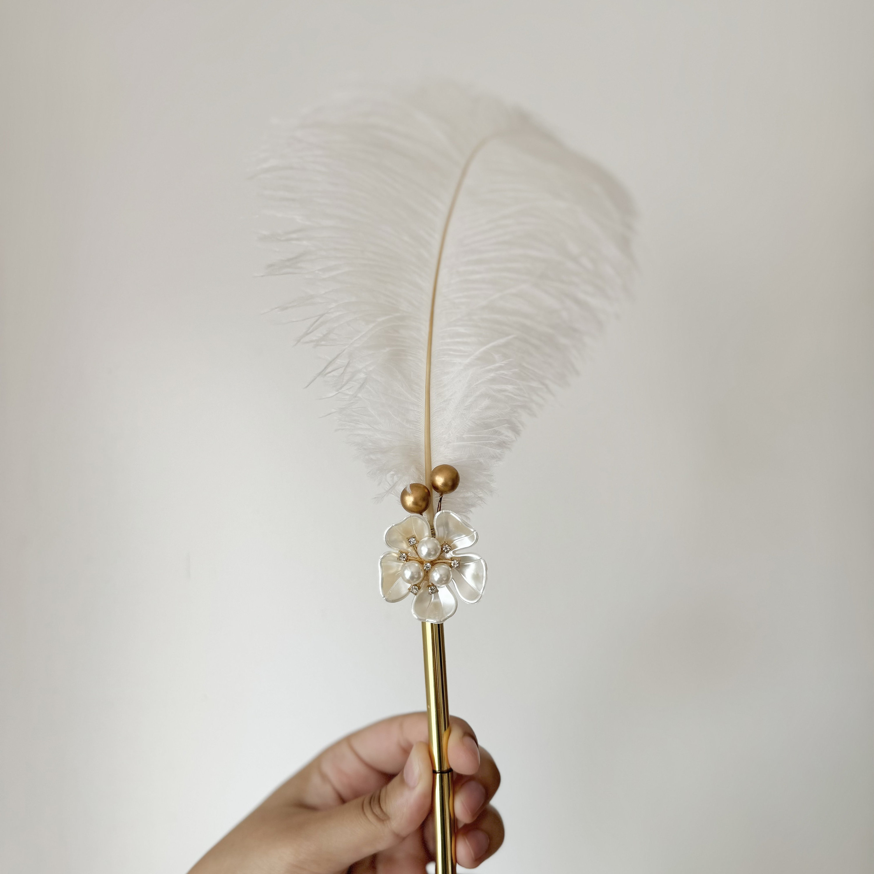 Nikkah Pen Wedding Pen Ostrich Feather Pen Guest Book Wedding Guestbook ...