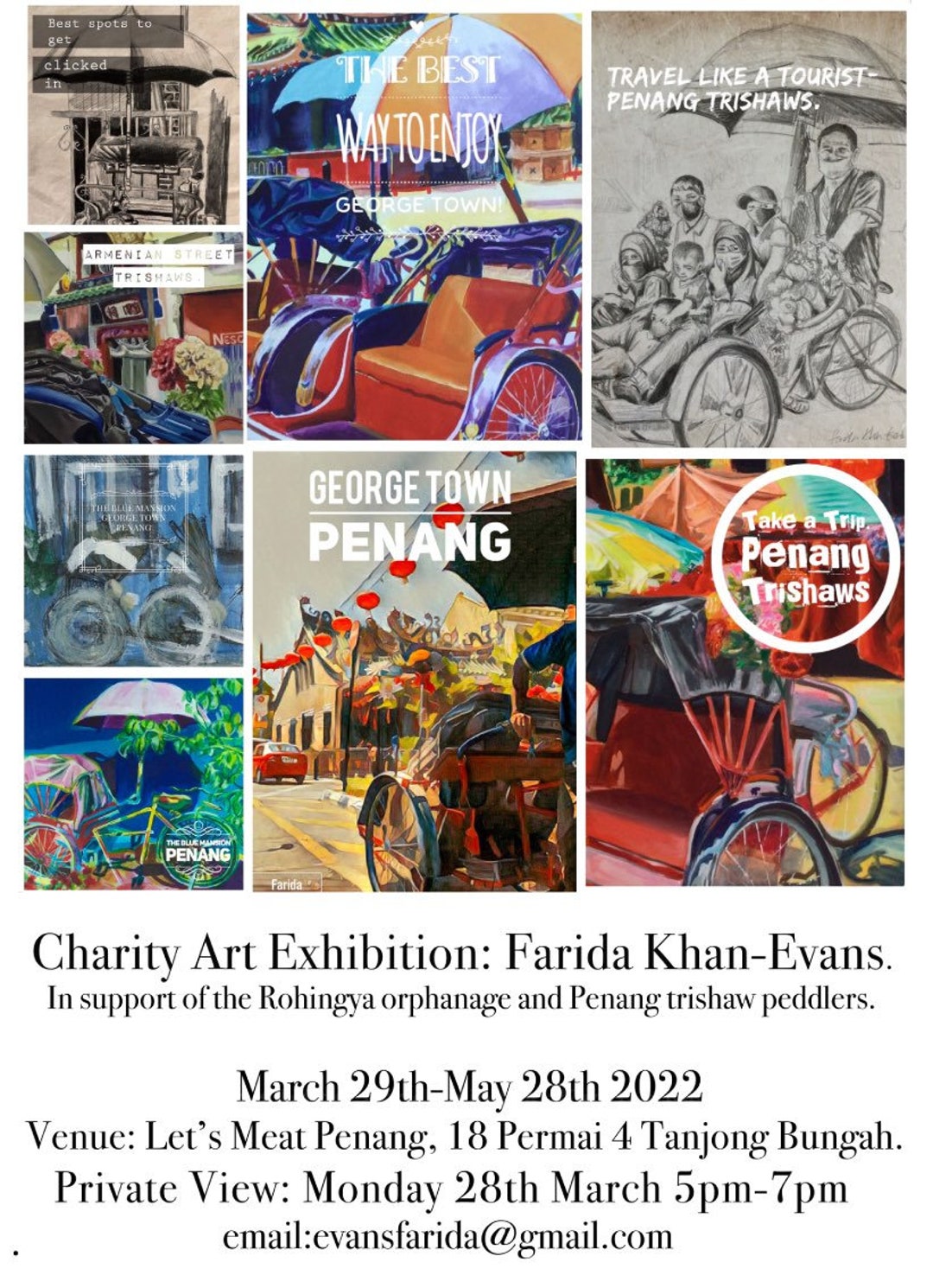 Penang Trishaws is an Authentic Poster Advertising a Previous Art ...