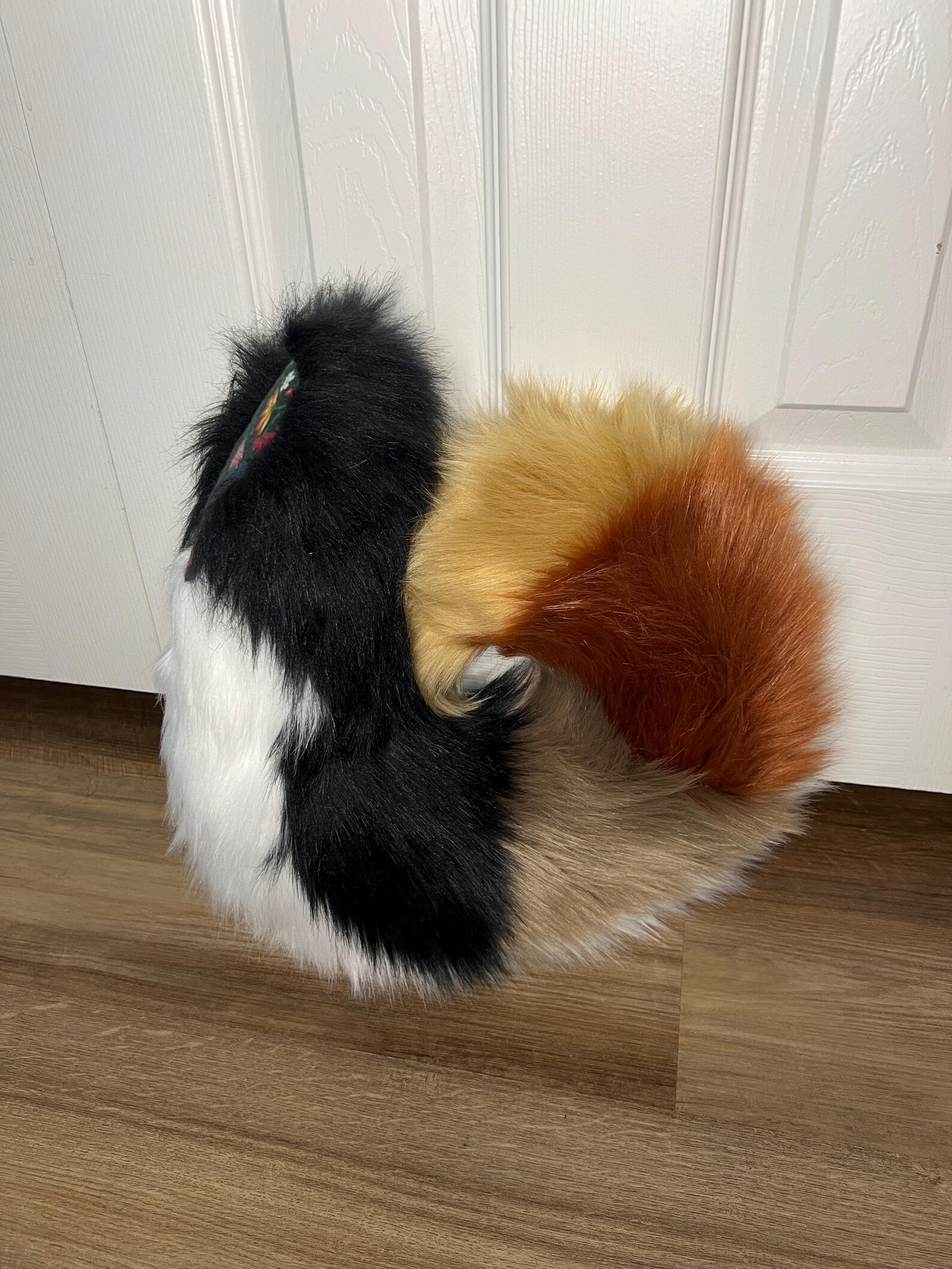Calico Dog Dinomask Minipartial Premade Fursuit - Etsy