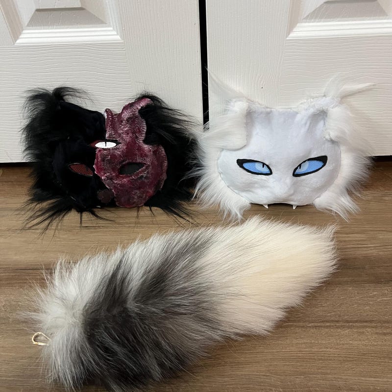 Therian Masks and Tail - Etsy