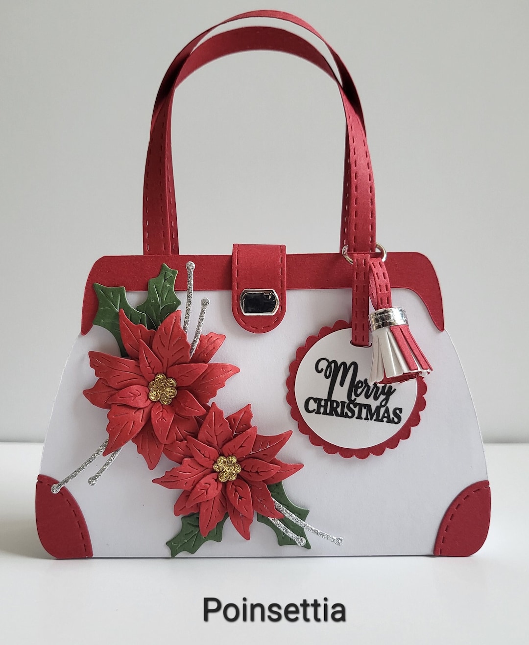 Handmade Christmas Paper Purse Gift Bag/gift Card Holder. Holiday Gift ...